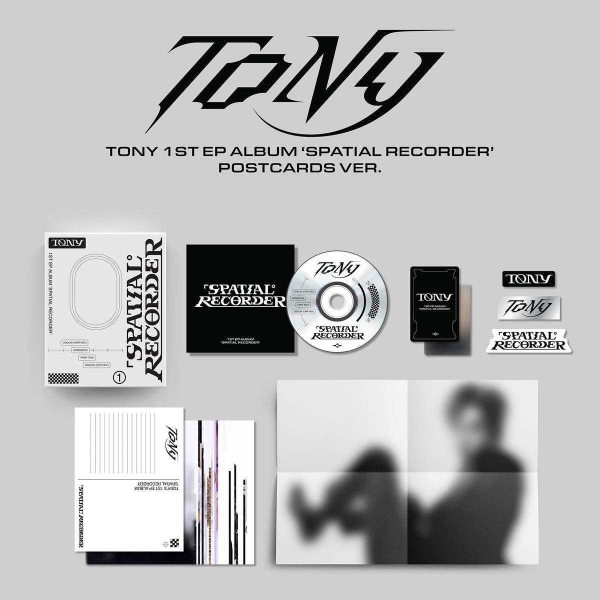TONY 1st EP SPATIAL RECORDER Postcards Ver. – HobiEgo